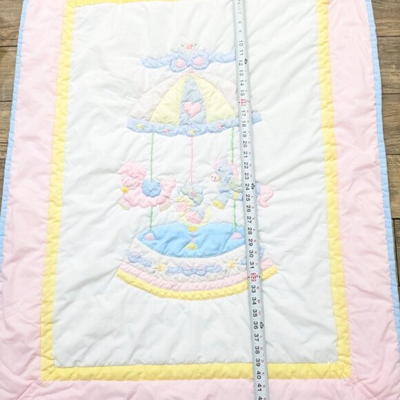 Baby Togs | Bedding | Vintage Baby Togs Baby Blanket Pastel Carousel ...
